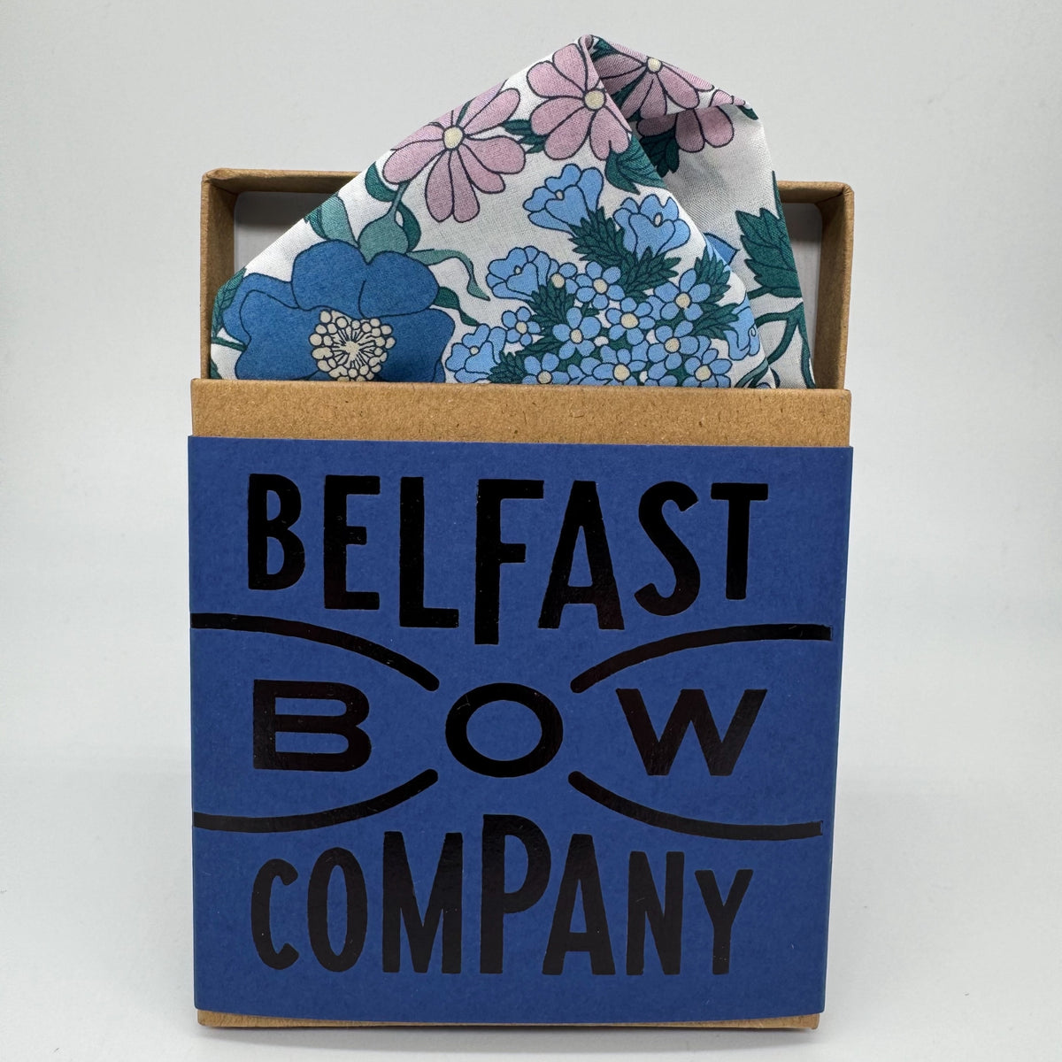 Liberty of London Pocket Square in Cornflower Blue - Belfast Bow Company