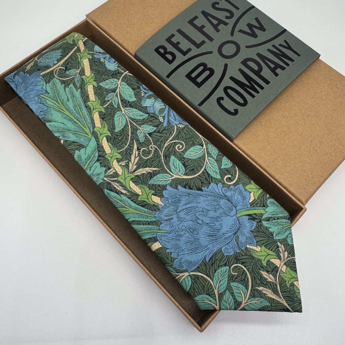 Limited Edition Silk Tie in Liberty March Flowers - Belfast Bow Company