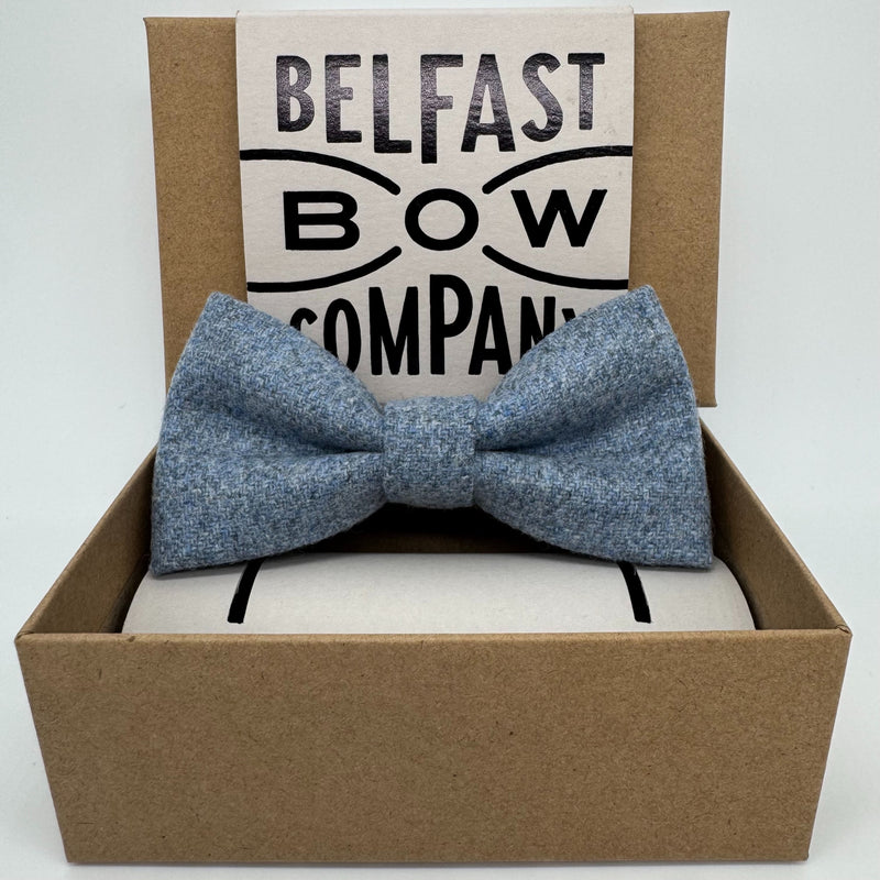 Tweed Bow Tie in Blue - Belfast Bow Company