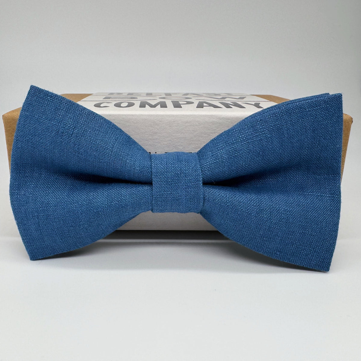 Irish Linen Bow Tie in Peacock Blue - Belfast Bow Company