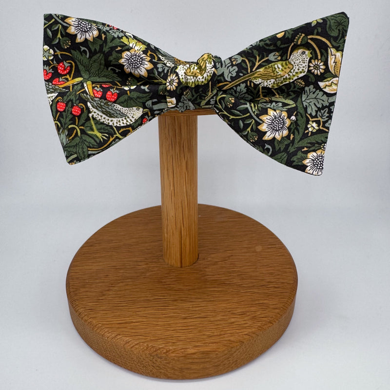 Liberty of London Bow Tie in Green Strawberry Thief - Belfast Bow Company