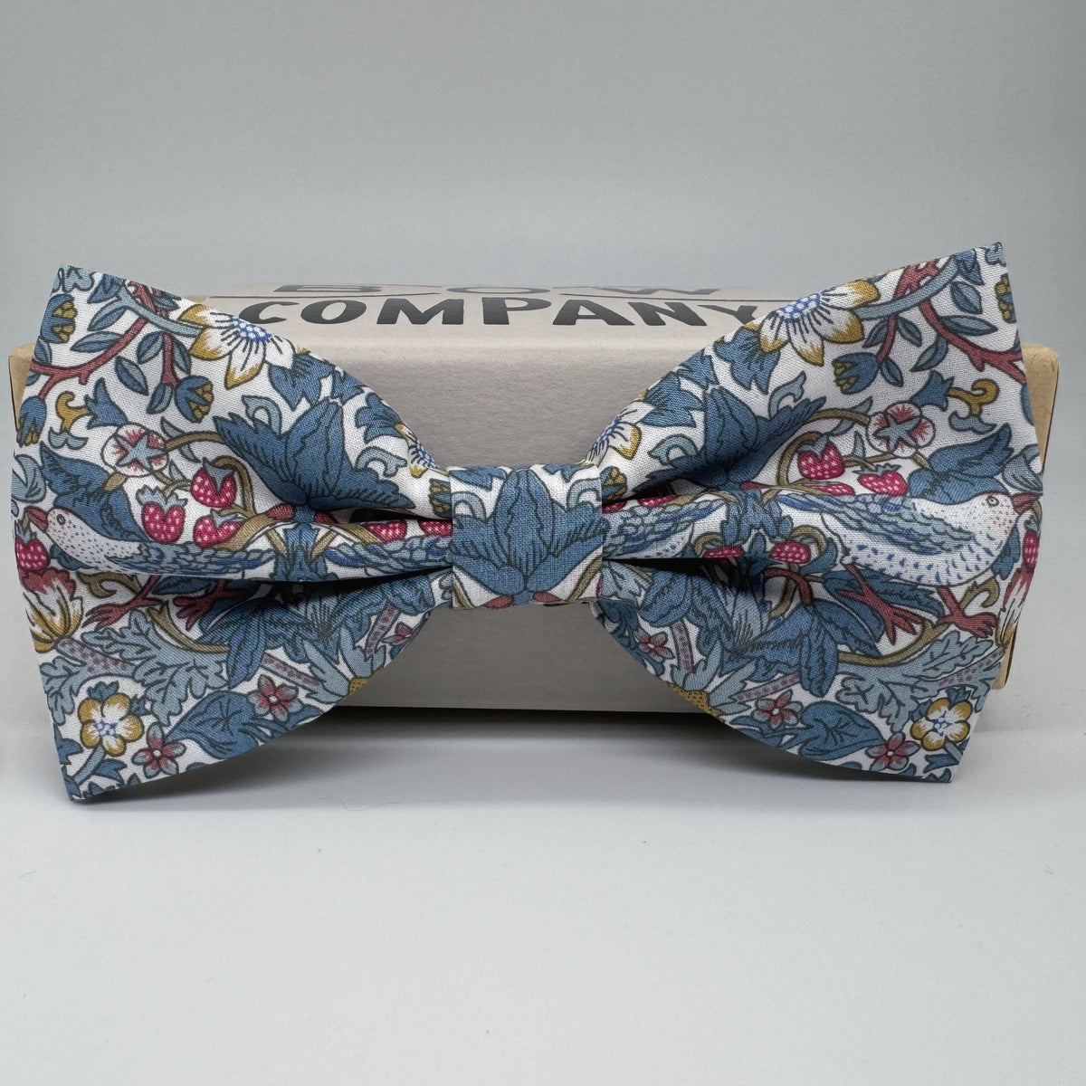 Liberty of London Bow Tie in Blue Strawberry Thief - Belfast Bow Company
