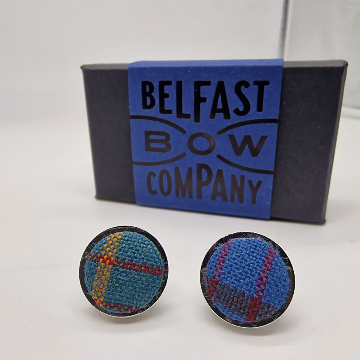 County Donegal Tartan Cufflinks - Belfast Bow Company