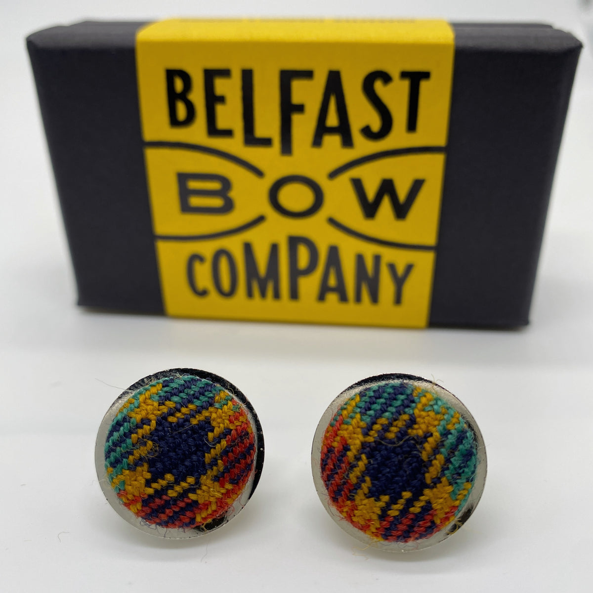County Antrim Tartan Cufflinks - Belfast Bow Company